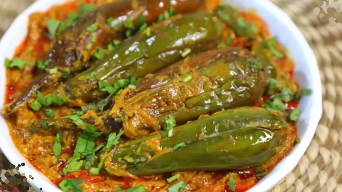 বেগুনের নতুন পদ, শুকনো স্টাফড বেগুন মসলা রান্না করুন বাড়িতে - Aahare Bahare